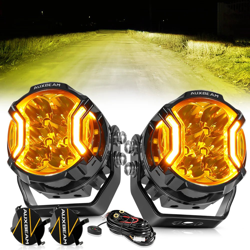 3 INCH 108W LED SIDE SHOOTER AMBER POD LIGHTS DRL - SLBSTORE